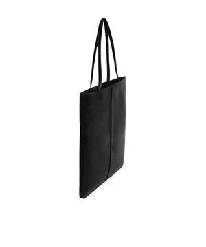 JIL SANDER Linea Leather Tote Bag - Black