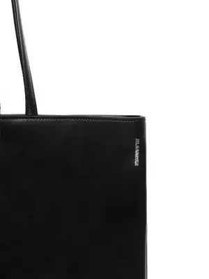 JIL SANDER Linea Leather Tote Bag - Black