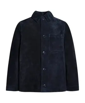 YVES SALOMON Suede Button-fastening Jacket