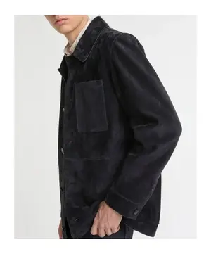 YVES SALOMON Suede Button-fastening Jacket