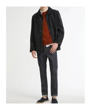 YVES SALOMON Suede Button-fastening Jacket