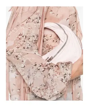 DIESEL® Long Sleeve Graphic Print Blouse With Pleated Details - No