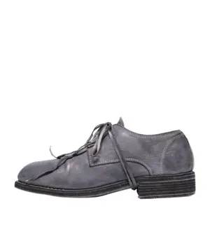 Guidi Lace Up Leather Flat