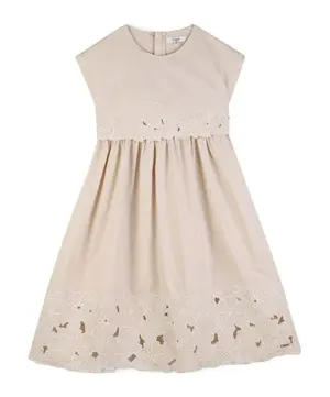 Chloé Sleeveless Floral Embroidered Dress