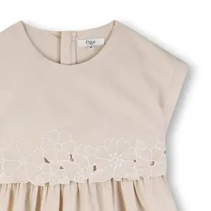 Chloé Sleeveless Floral Embroidered Dress