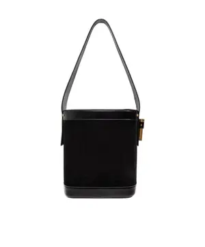 Versace Pivot Small Bucket Bag - Black