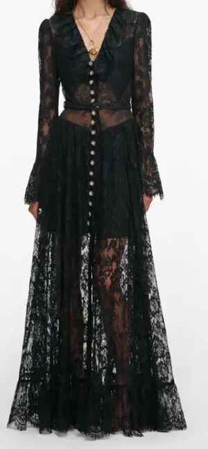 SELF-PORTRAIT Lace Maxi Dress