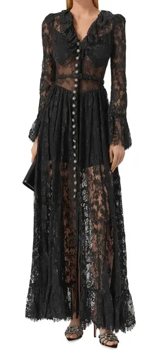 SELF-PORTRAIT Lace Maxi Dress