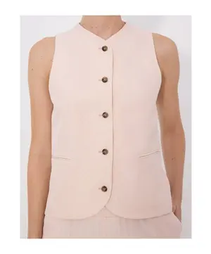 Loulou De Saison Button Welt Pocket Waistcoat
