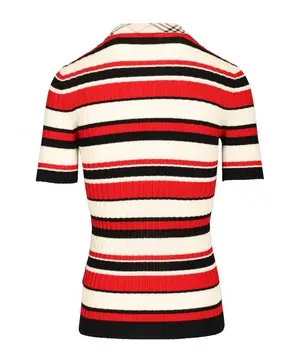 Burberry Striped Knitted Top