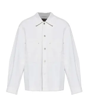 LEMAIRE Patch-pocket Denim Jacket - White
