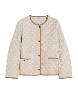 Max Mara Quilted Long-sleeve Jacket With Snap Buttons - No