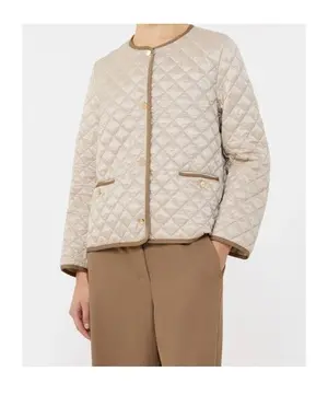 Max Mara Quilted Long-sleeve Jacket With Snap Buttons - No
