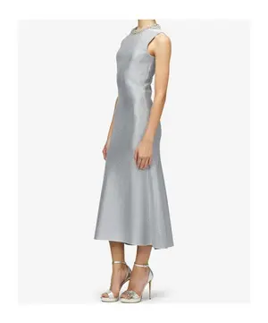 Alexander McQueen Chain Mail Embroidery Midi Dress