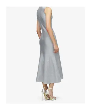 Alexander McQueen Chain Mail Embroidery Midi Dress