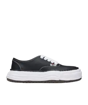 Mihara Yasuhiro Baker 26 Og Leather Low-top Sneakers - Black