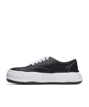 Mihara Yasuhiro Baker 26 Og Leather Low-top Sneakers - Black