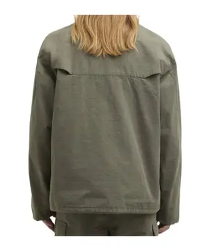 Barbour Long-sleeved Casual Jacket With Embroidered Logo