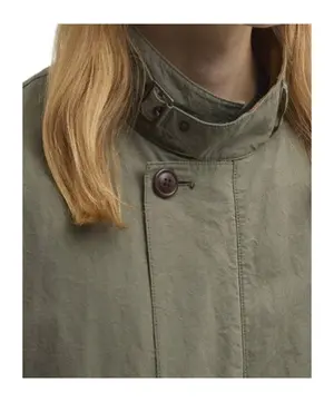 Barbour Long-sleeved Casual Jacket With Embroidered Logo