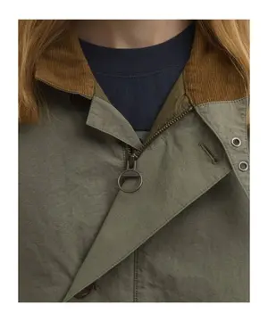 Barbour Long-sleeved Casual Jacket With Embroidered Logo