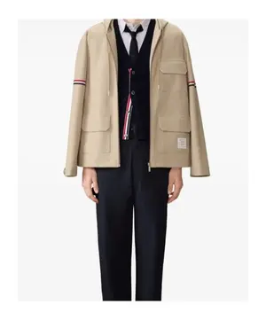 Thom Browne Oversized Parka - Beige