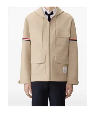 Thom Browne Oversized Parka - Beige
