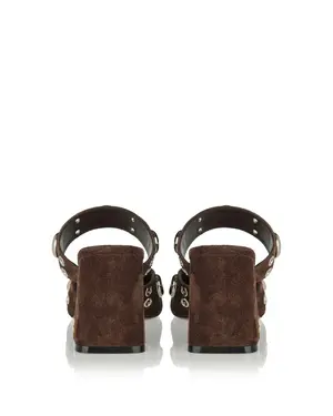 Valentino Garavani Eyelet Detail Heeled Sandals