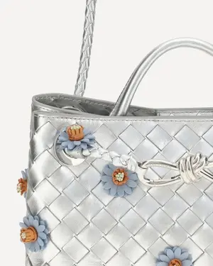 Bottega Veneta Woven Floral Detail Shoulder Bag