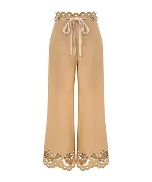 Zimmermann Awaken Embroidered Kick Flare Trousers