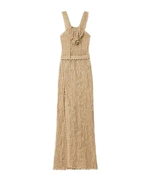 Isabel Marant Étoile Ornella Beaded Crochet Maxi Dress