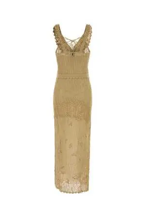 Isabel Marant Étoile Ornella Beaded Crochet Maxi Dress
