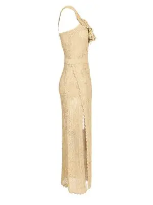 Isabel Marant Étoile Ornella Beaded Crochet Maxi Dress