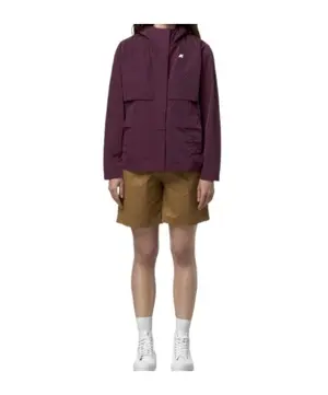 K-WAY Hooded Jacket With Water-repellent Finish