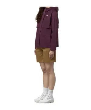 K-WAY Hooded Jacket With Water-repellent Finish