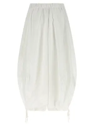 Comme Des Garçons Pleated Drawstring Casual Pants - No