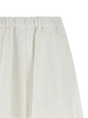 Comme Des Garçons Pleated Drawstring Casual Pants - White