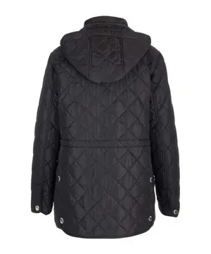 Burberry Diamond-quilted Drawstring Waist Hooded Jacket