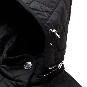 Burberry Diamond-quilted Drawstring Waist Hooded Jacket