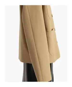 Khaite Single-breasted Jacket With Patch Pockets - Wheat