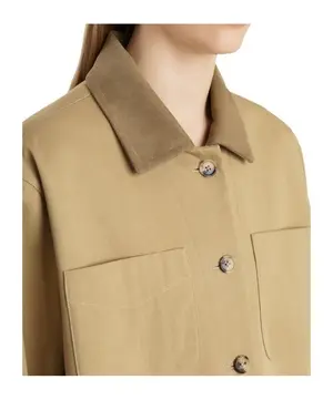 Khaite Single-breasted Jacket With Patch Pockets - Wheat