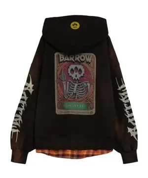 BARROW Graphic Patch Hoodie - Black