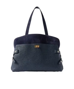 ANYA HINDMARCH Textured Leather And Suede Tote