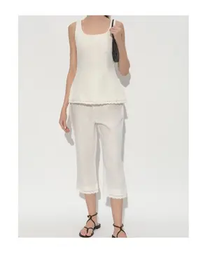 Posse Effi Cropped Pants - Cream