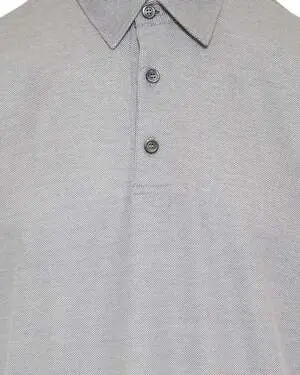 Brioni Buttoned Polo Shirt - Perwinkle/pearl