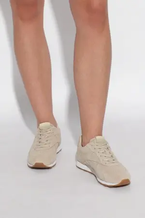ANINE BING Suede Panelled Lace-up Sneakers