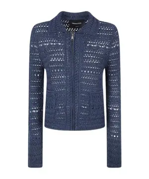 Fabiana Filippi Crochet Zip Knitted Jacket