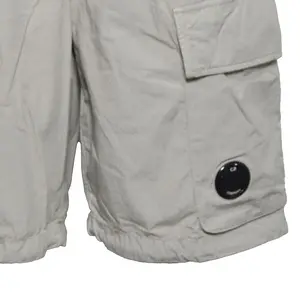 C.P. COMPANY Logo Detail Cargo Shorts - Gray
