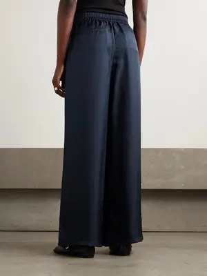 Theory Silk Twill Wide-leg Pants