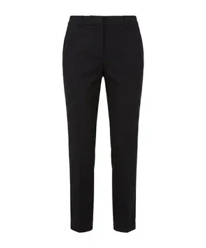Peserico Tailored Straight-leg Trousers - Black