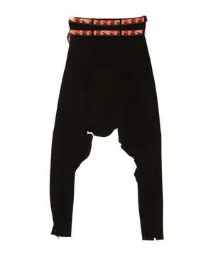 Emilio Pucci Belted Printed Flowy Tapered Leg Pants